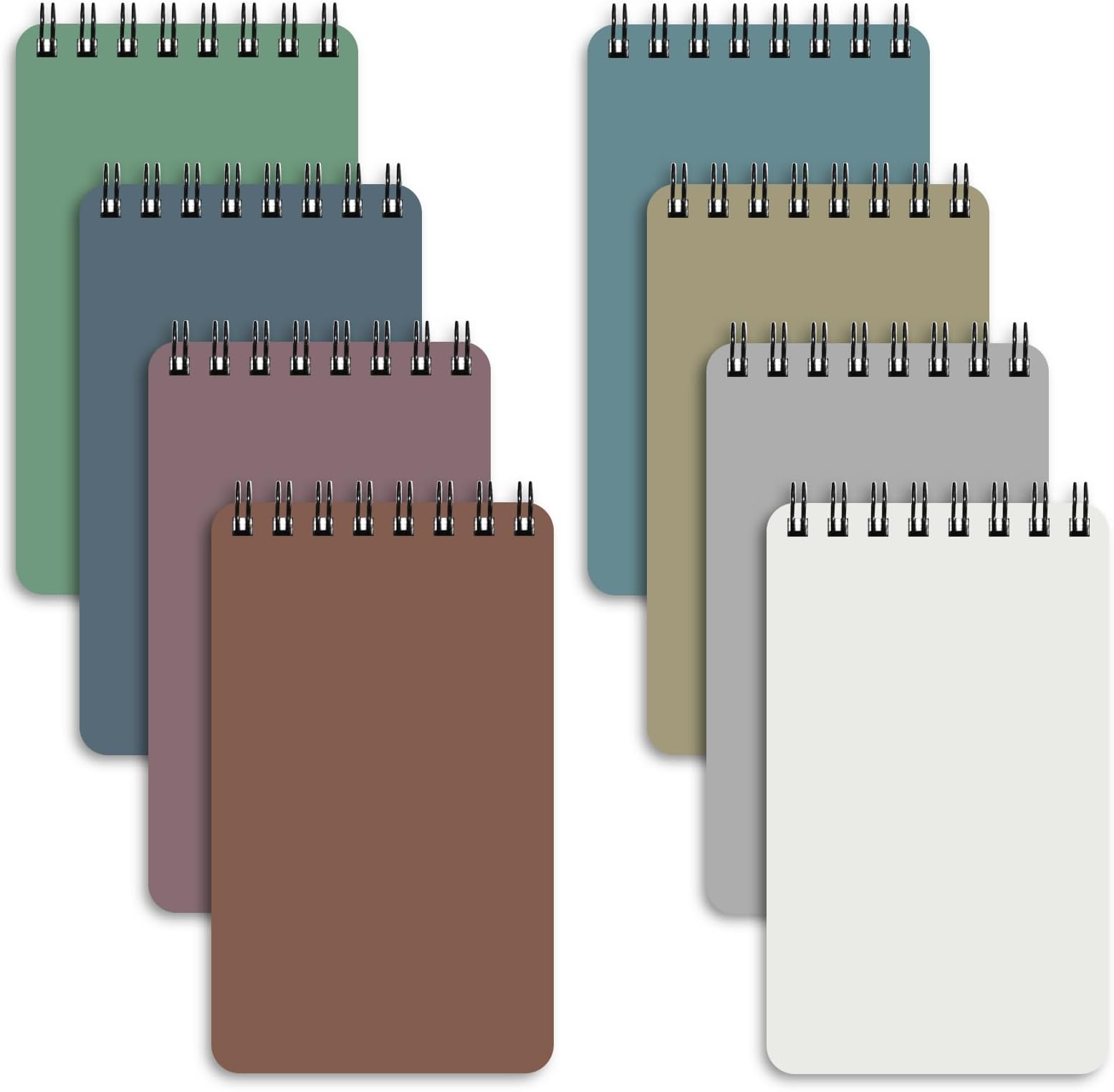 Amazon.com : HEYPLACE 8PCS Pocket Notebooks, 3x5in Small Spiral ...