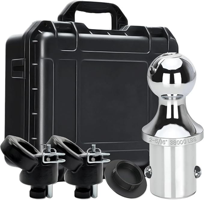 Amazon.com: Kamitaly 60618 Puck System Gooseneck Hitch Ball Kit, for ...