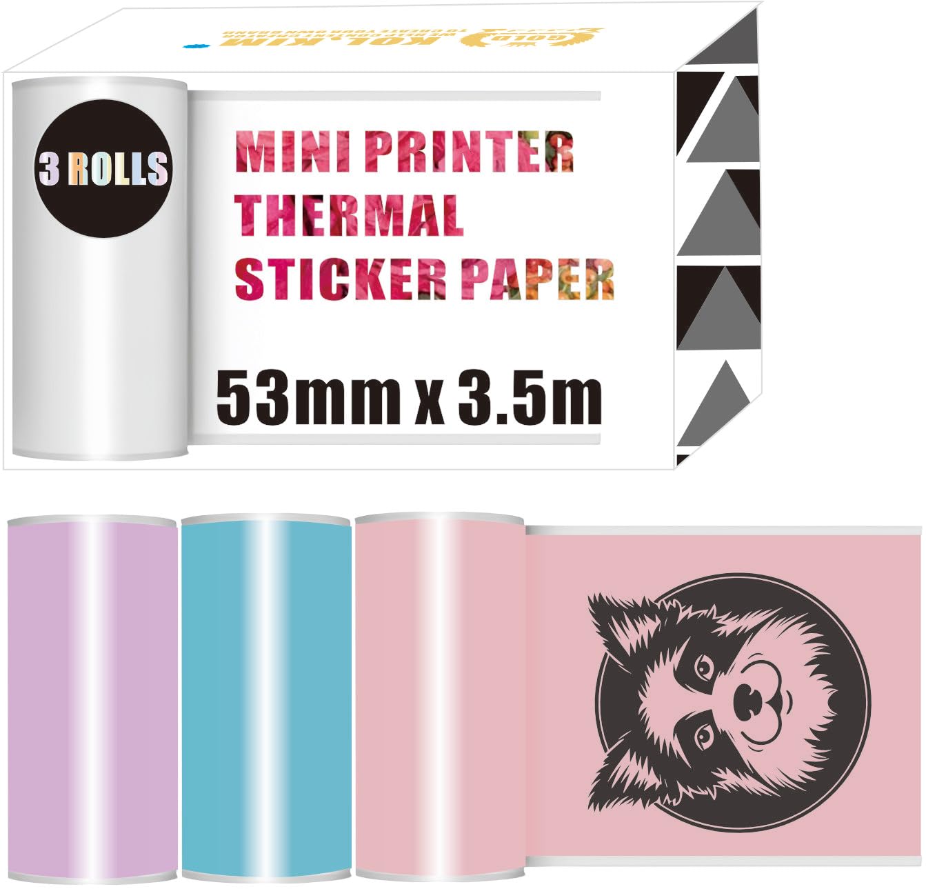 Amazon.com : Thermal Sticker Mini Printer Paper for Phomemo Label ...
