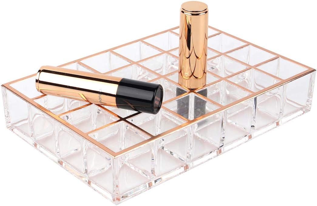Amazon.com: Moosy Life Moonlight Rose Gold Acrylic Lipstick Holders and ...