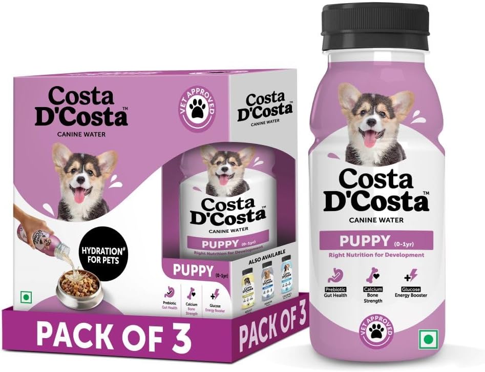 Costa D'Costa Calming Liquid for Dogs (Pack of 250ml x 3), Add to Dog ...
