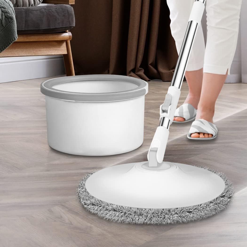 Cleanflo Spin Mop and Bucket Set Dry Wet 360° Rotating Floor Cleaning 2 ...
