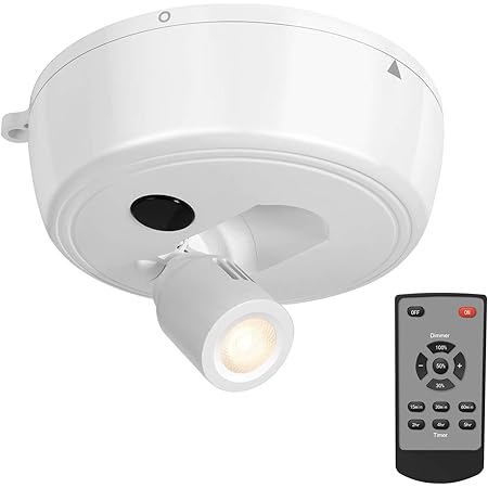 Helcona Wireless LED Spotlight w/Remote Control, RGB Battery Spot ...