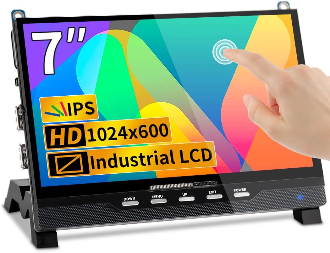 Magedok Raspberry Pi 5 Display,7 Zoll Touchscreen Monitor with Stand ...