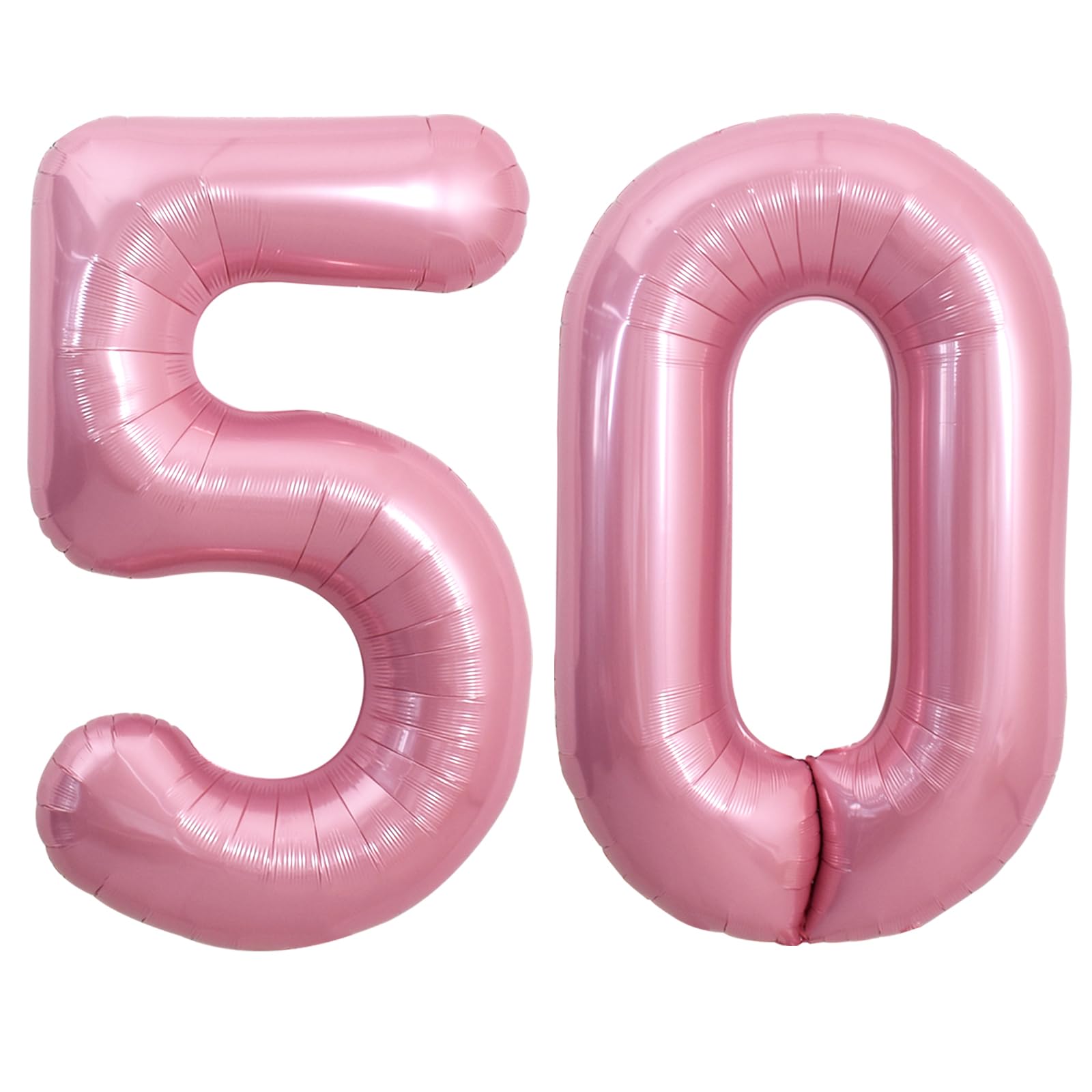 Snapklik.com : TONIFUL 40 Inch Large Light Pink Number 50 Balloons ...
