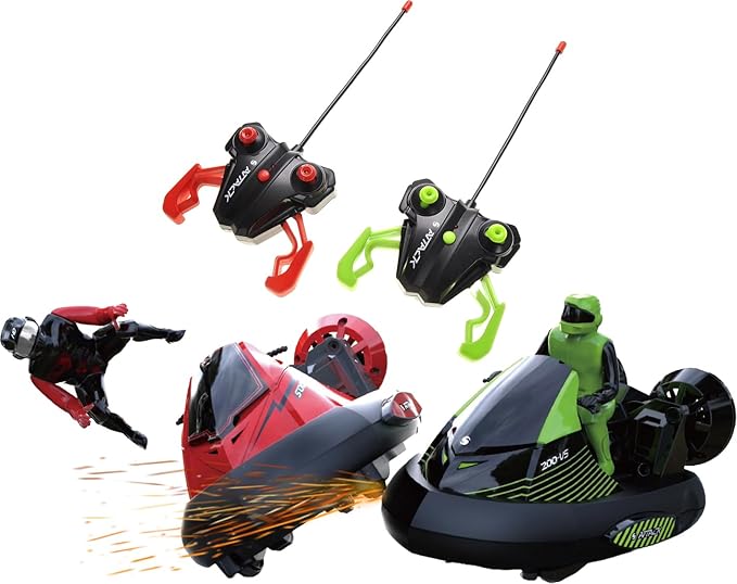 Amazon.com: PowerTRC Set of 2 Remote Control Bumper Cars W/Crash Sound ...