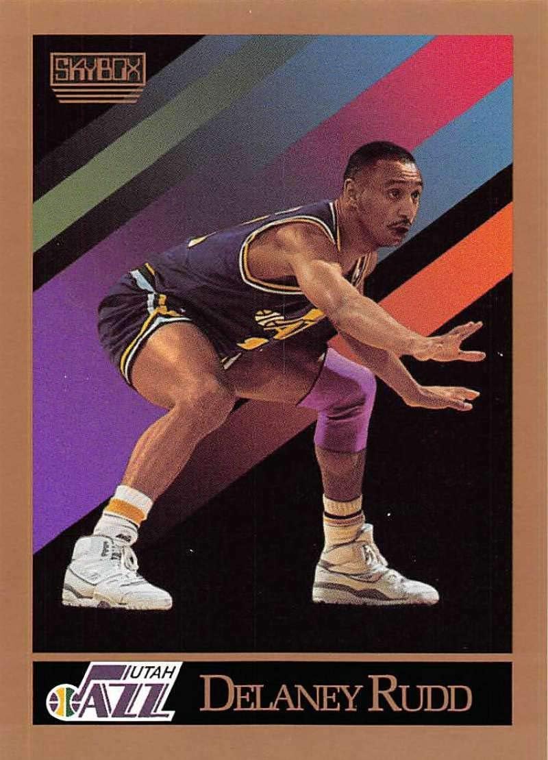 Amazon.com: 1990-91 SkyBox Basketball #283 Delaney Rudd Utah Jazz ...