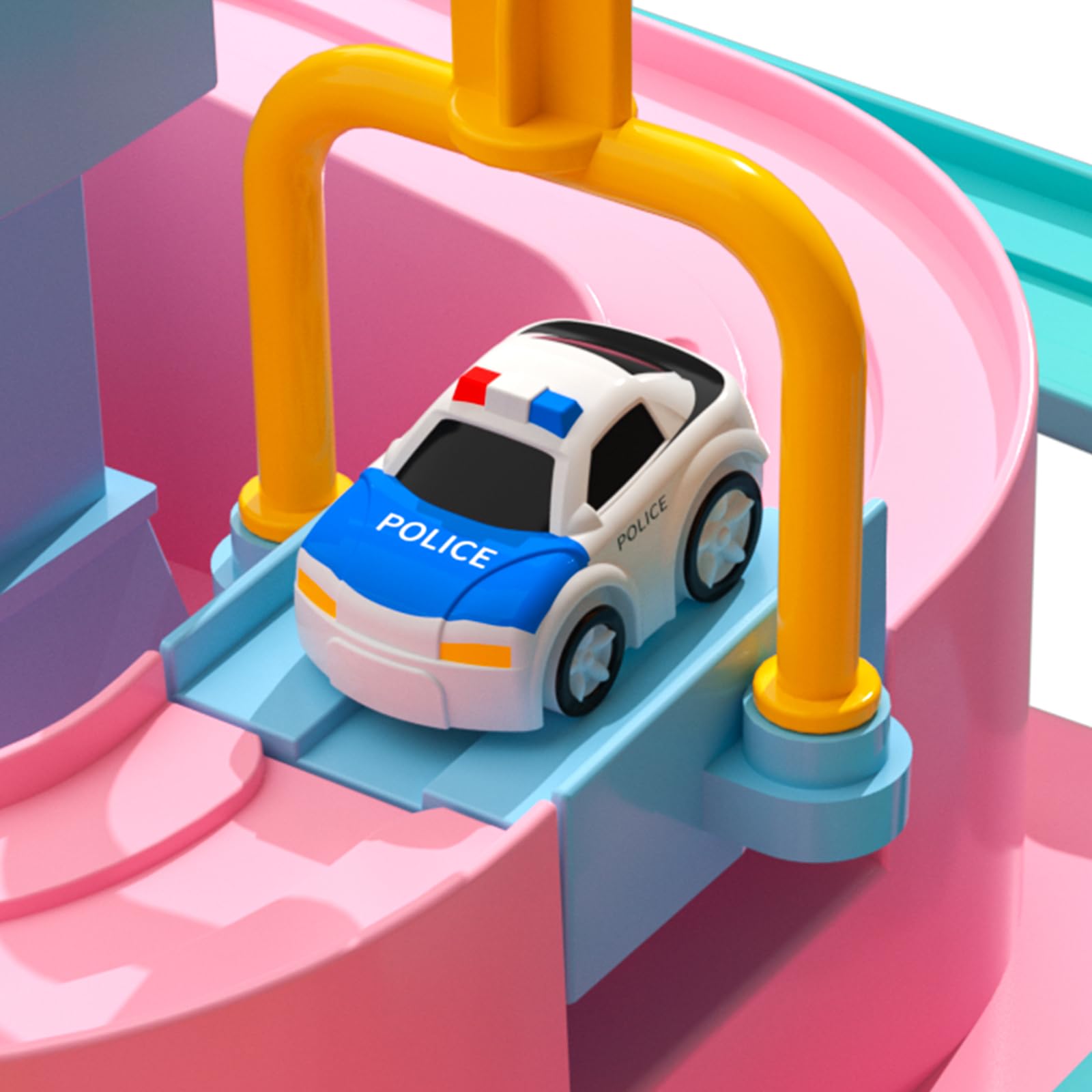 Snapklik.com : TEMI Car Toys For Girls - Race Track For Toddlers 3-7 ...