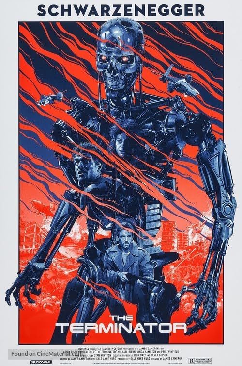 Amazon.com: The Terminator Movie Poster - 24" x 36" : Home & Kitchen