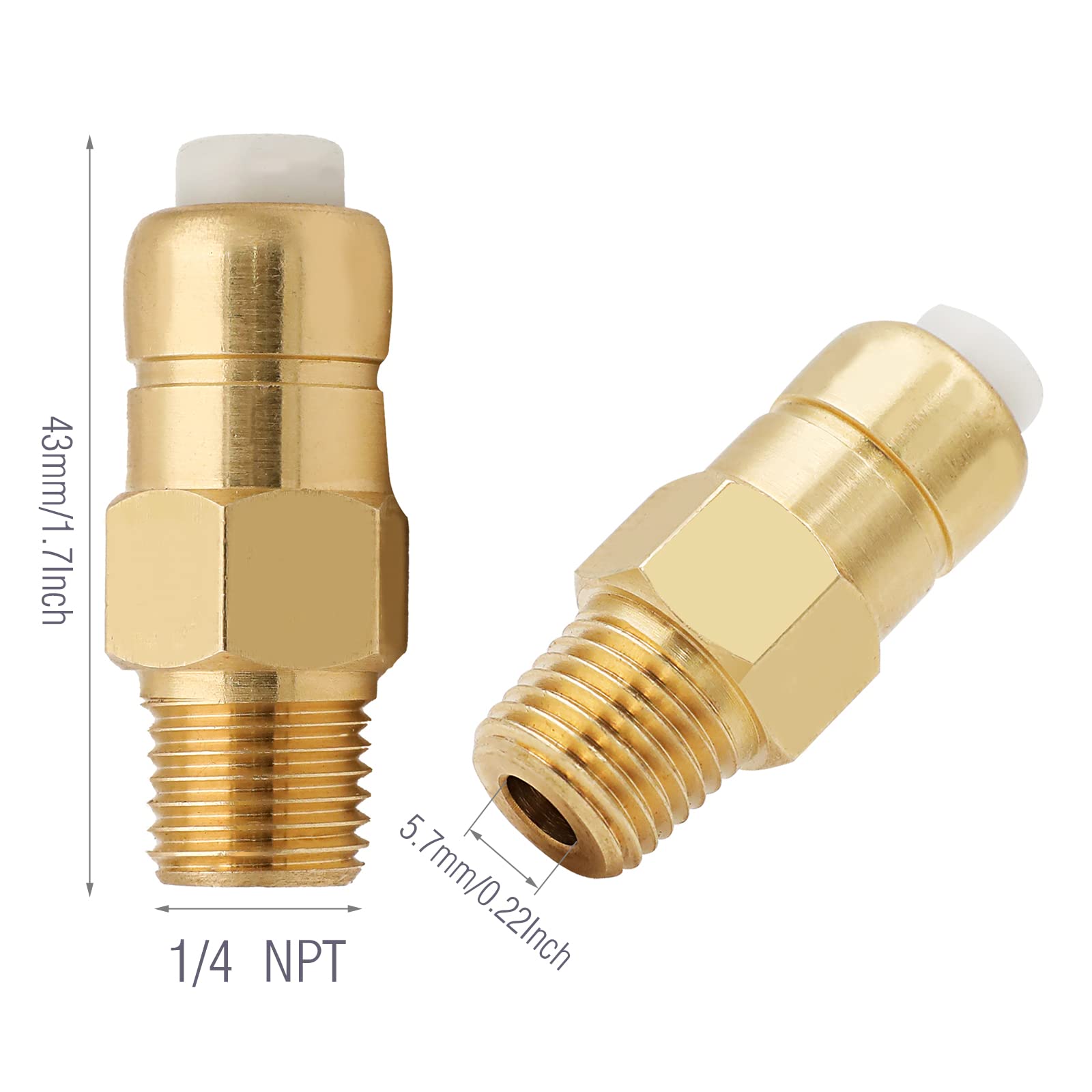 Snapklik 2 Pieces Thermal Release Valve For Pressure Washer Pump