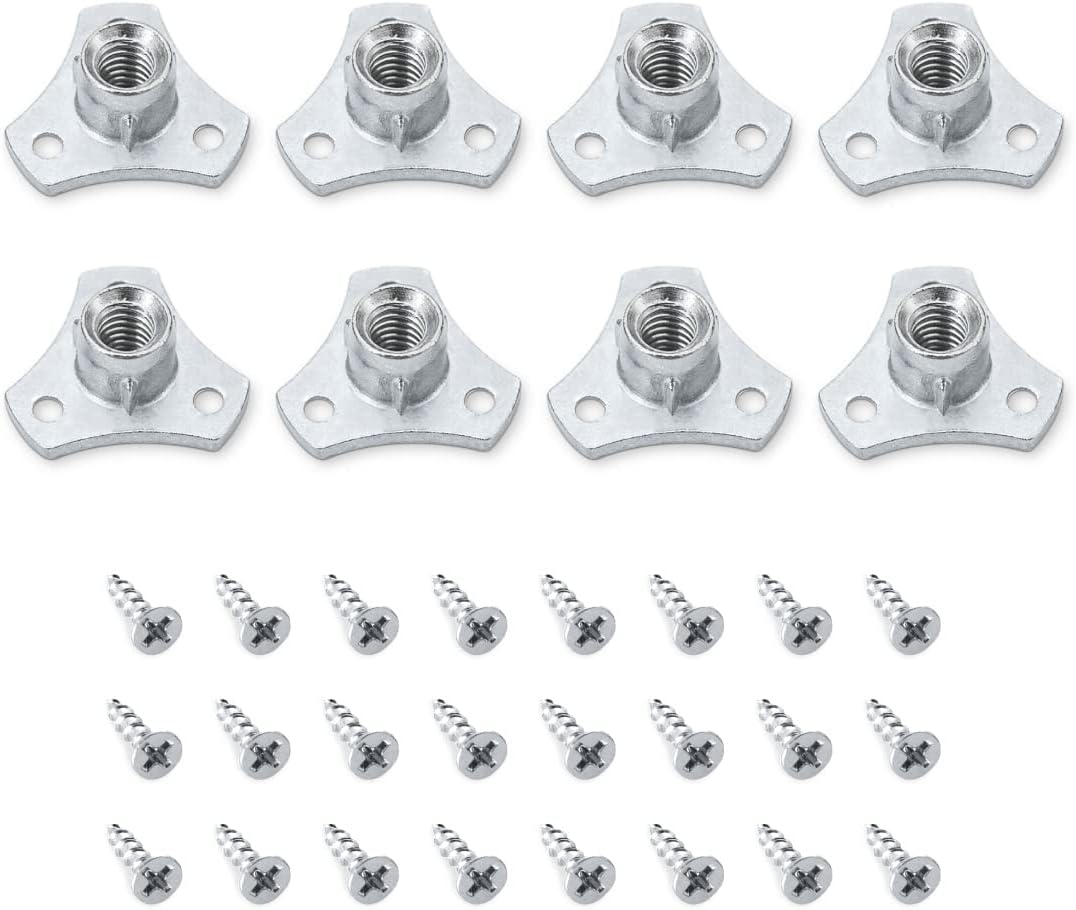 Amazon.com: POWERTEC 5/16-18 T Nuts, 8 Pcs | Screw-On Tee Nuts for ...