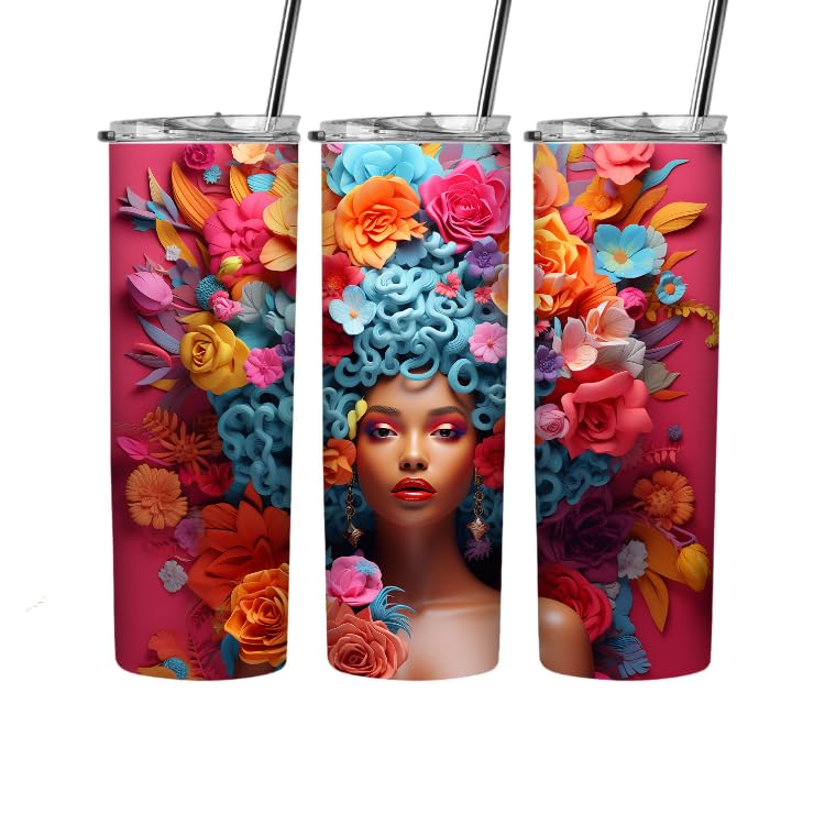 Amazon.com: Sista 3D Sublimation Turmbler Wrap - Black Women Ready To ...