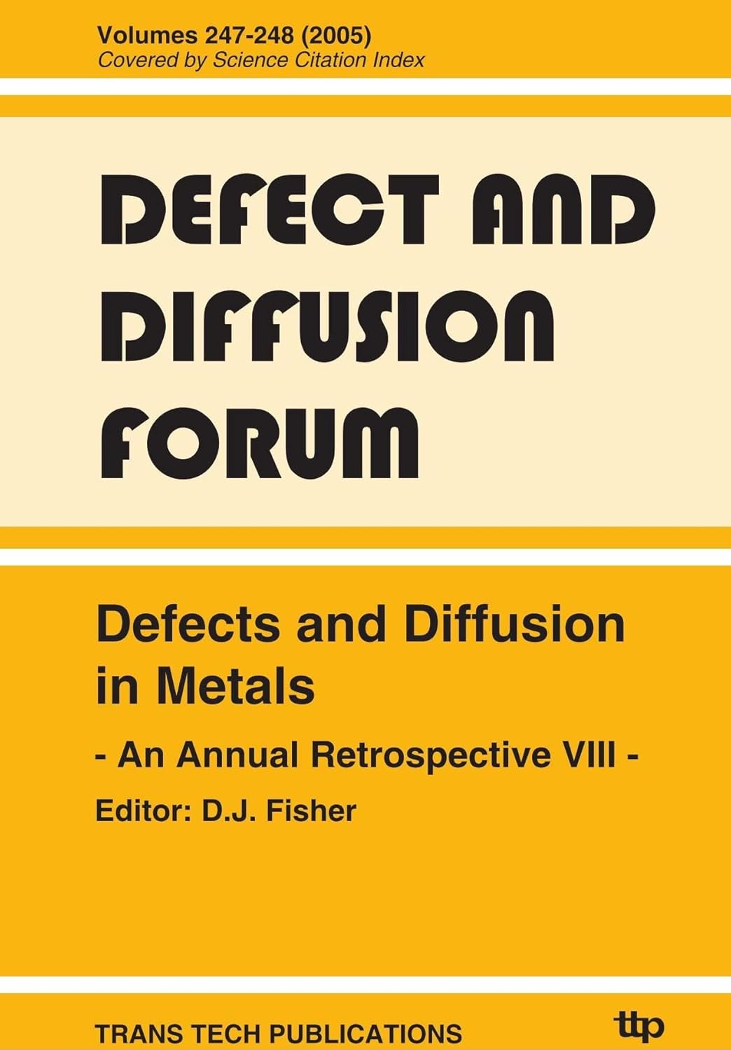 Amazon | Defects and Diffusion in Metals: An Annual Retrospective ...