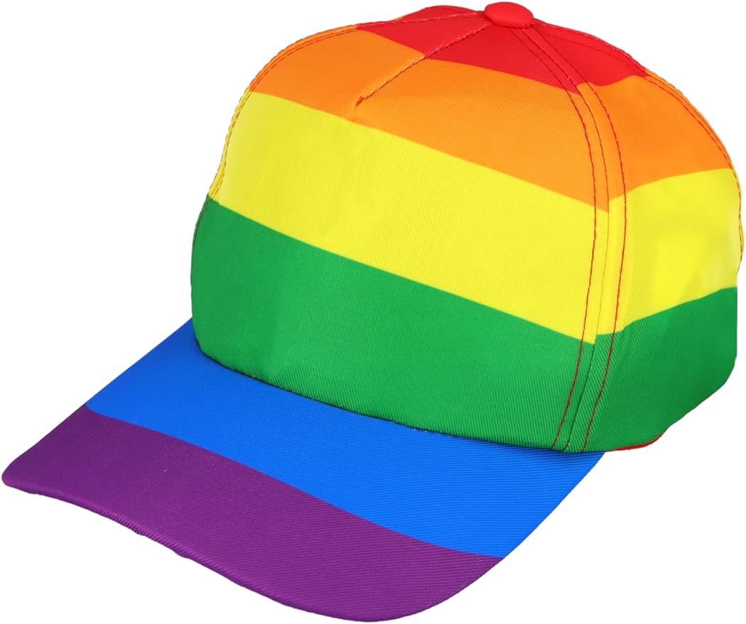 HENBRANDT Rainbow Pride Baseball Cap 6-Stripe Gay Pride Flag Snapback ...