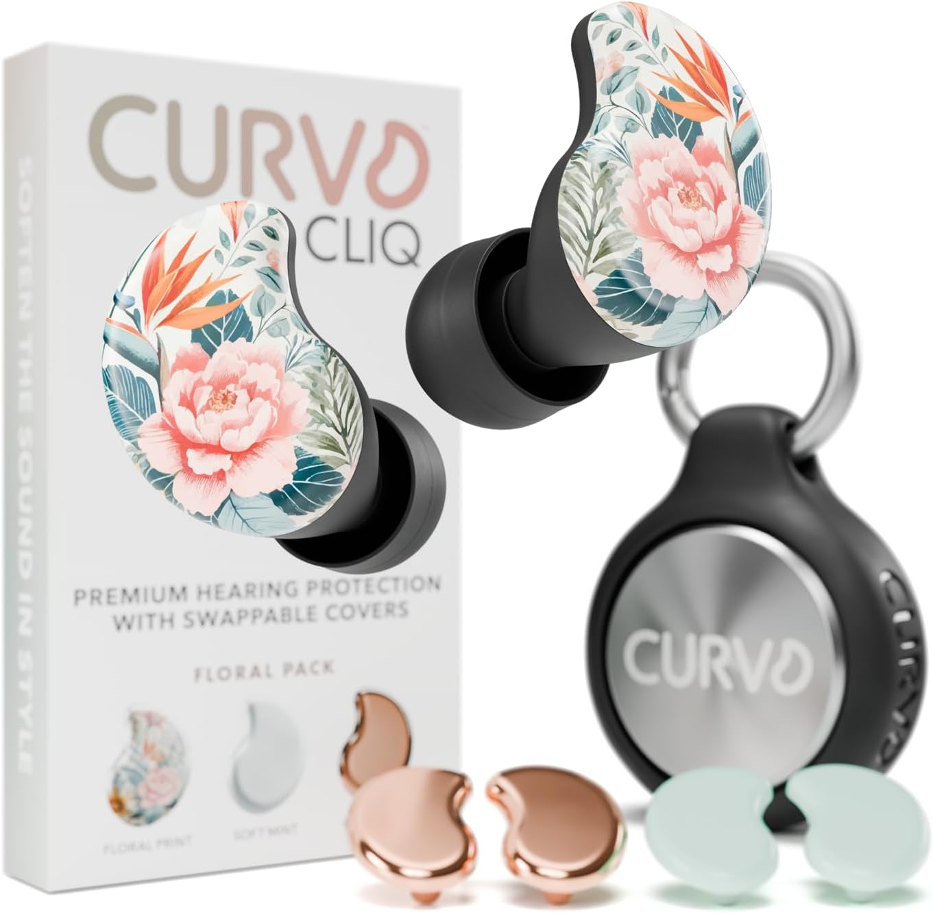 Amazon.com: CURVD Cliq Noise Cancelling Ear Plugs – Reusable Concert ...