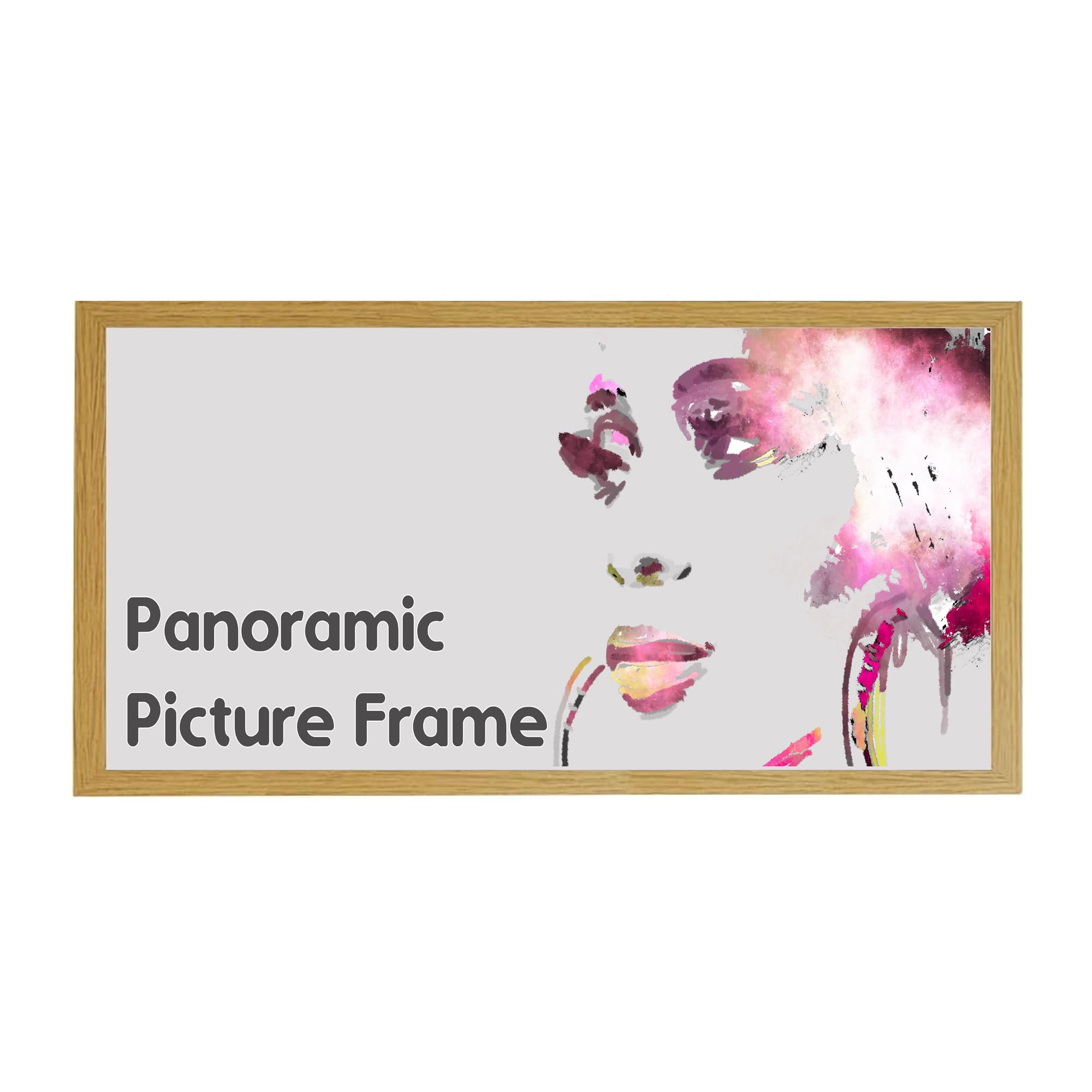 16x6" Oak Effect Panoramic Sizes Picture Frames Photo Frames Modern ...