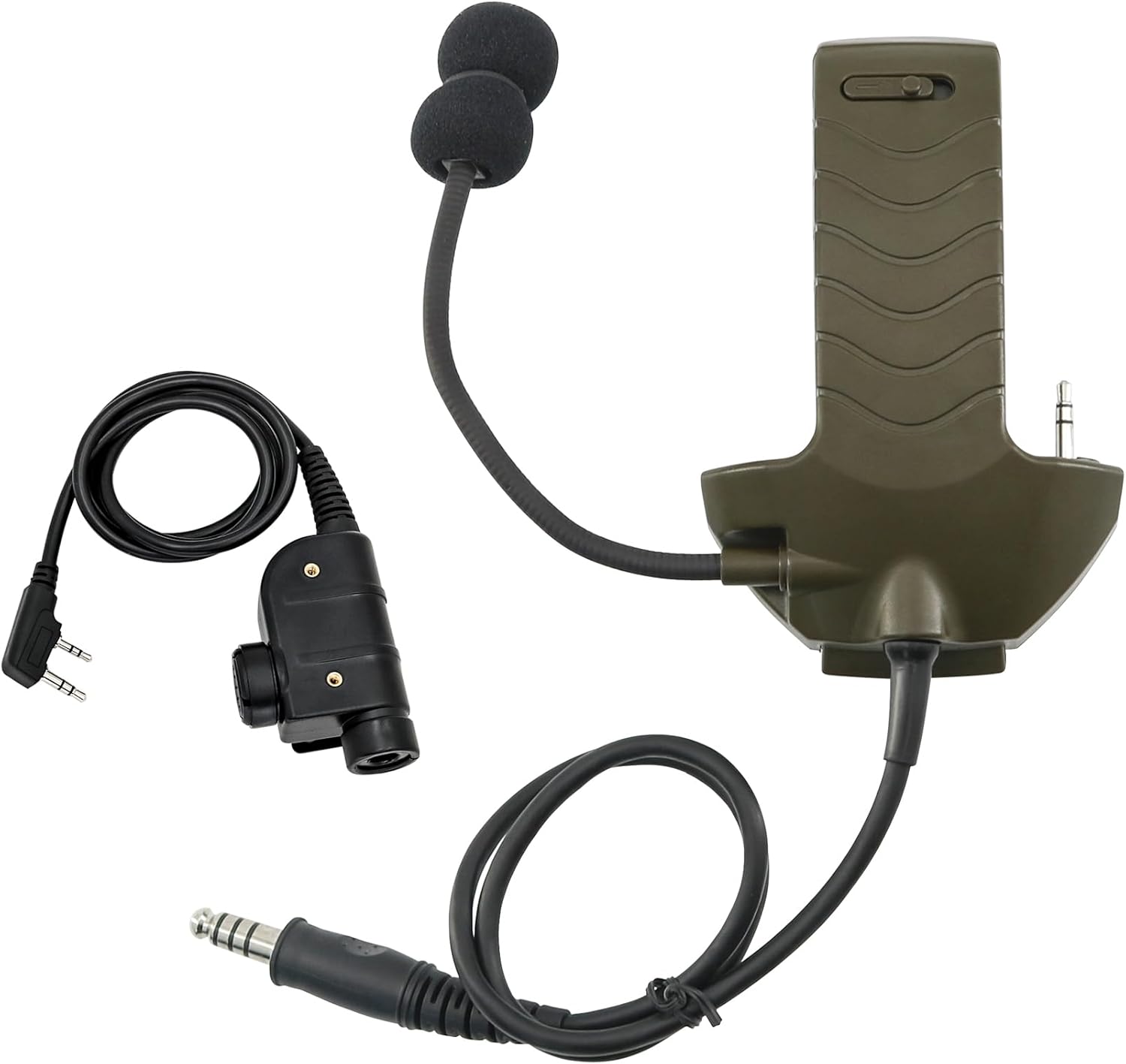 Amazon.com: Hearangel Boom Microphone/Ken 2 Pin PTT Kit Compatible with ...
