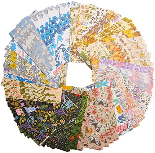 Amazon.com: 240 Sheets Scrapbook Papers Flower Pattern Scrapbooking ...