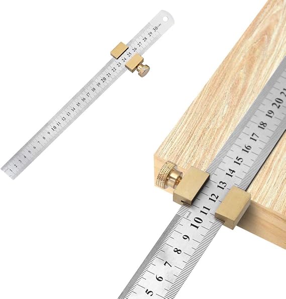 yidenguk Lineal zum Positionieren von Holzblock, Lineal, Lokalisierer ...
