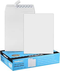 ValBox 10x13 Self Seal Catalog Envelopes 150 Packs Large White ...
