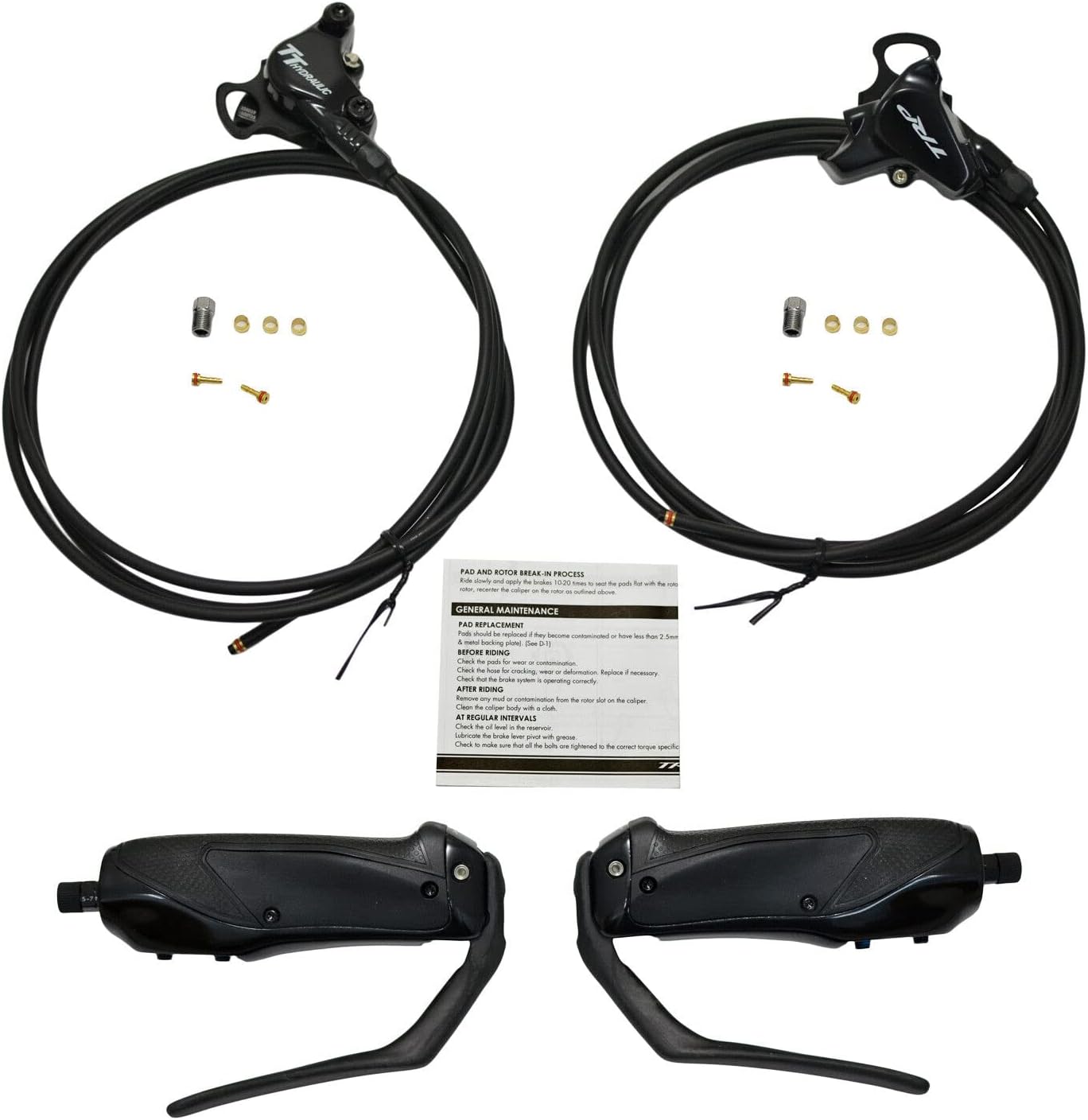 TRP HD-T910 TT Hydraulic Flat Mount Disc Brake Set (Front+Rear ...