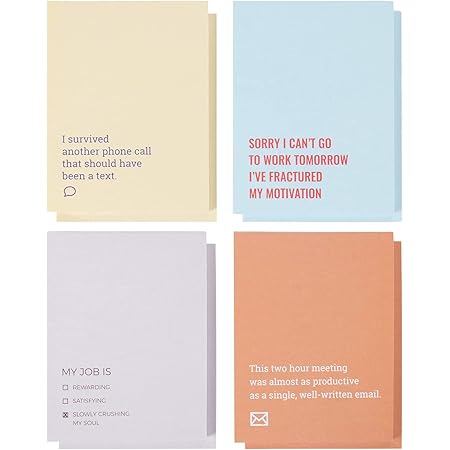 Amazon.com : Funny Novelty Memo Pads Funny Notepads for Office Gift for ...