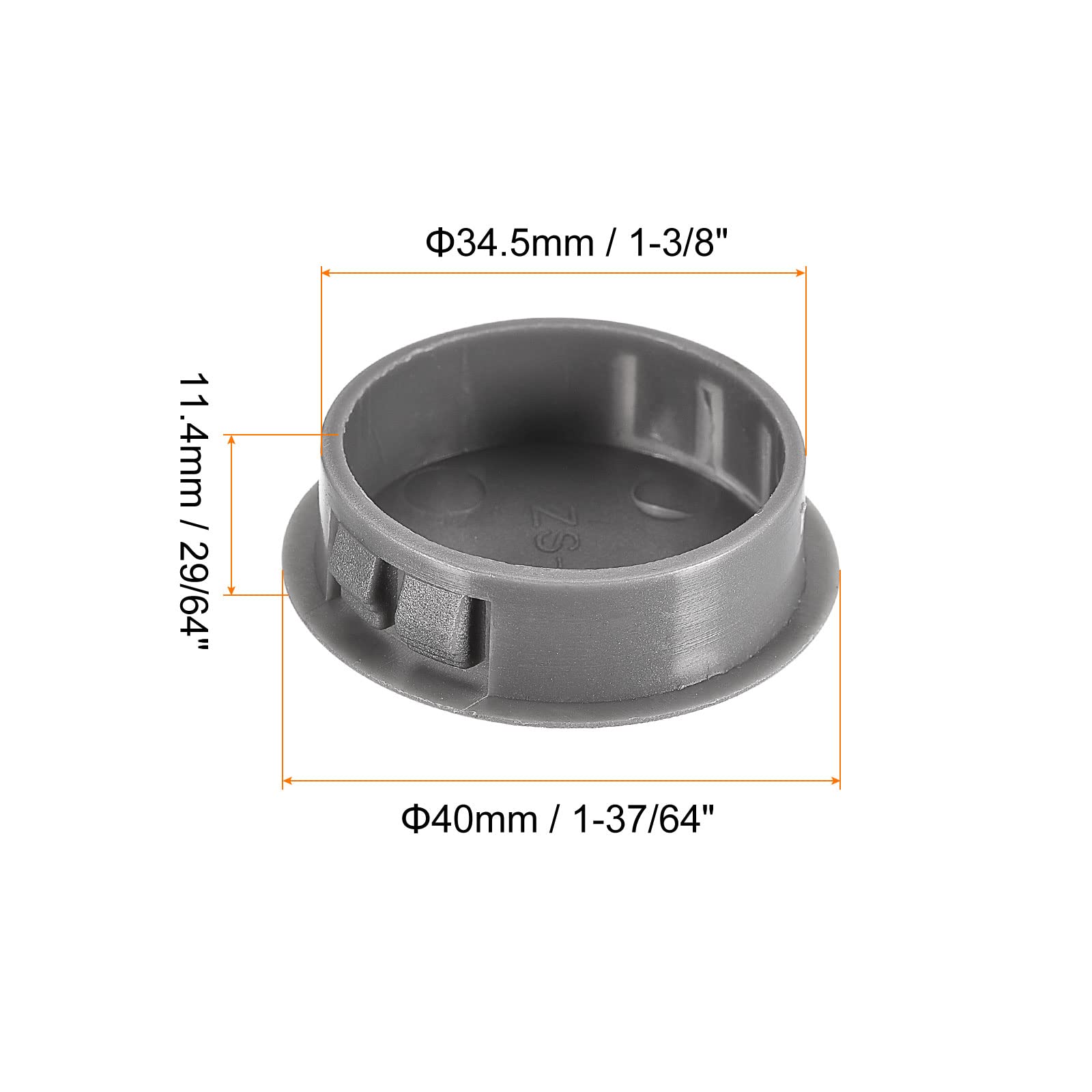 Snapklik.com : Uxcell 1-3/8" Plastic Hole Plugs, 16Pcs Flush Type Panel ...