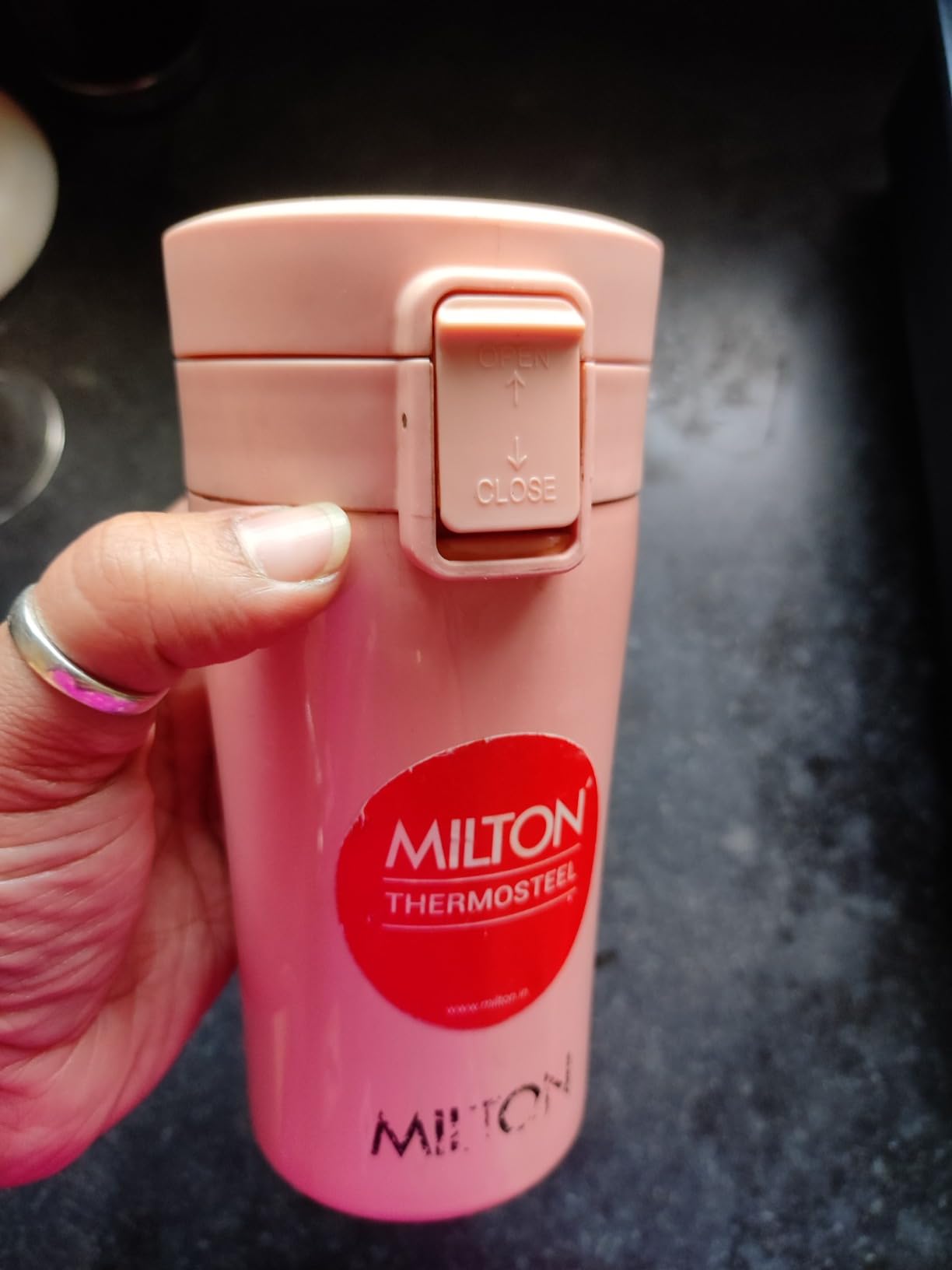 Buy Milton Thermosteel Vacuum Insulated Travel Coffee Mug, 350ml, Black ...