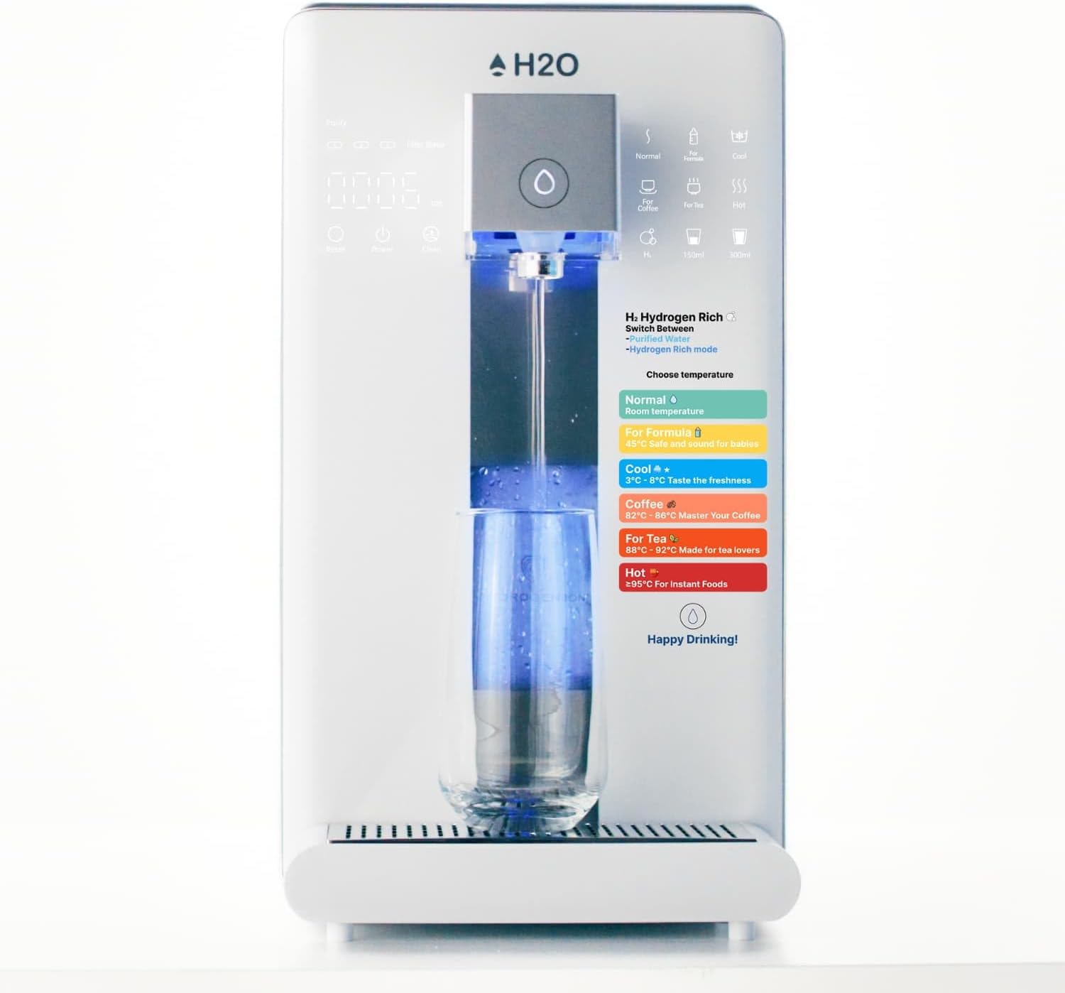 Oasis by H2O Countertop Water Filter (NanoFlow Reverse Osmosis 0.0001um ...