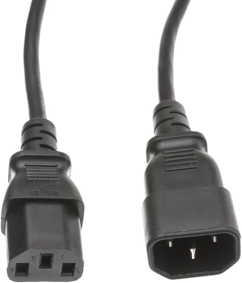 Amazon.com: CableWholesale 6 feet Computer/Monitor Power Extension Cord ...