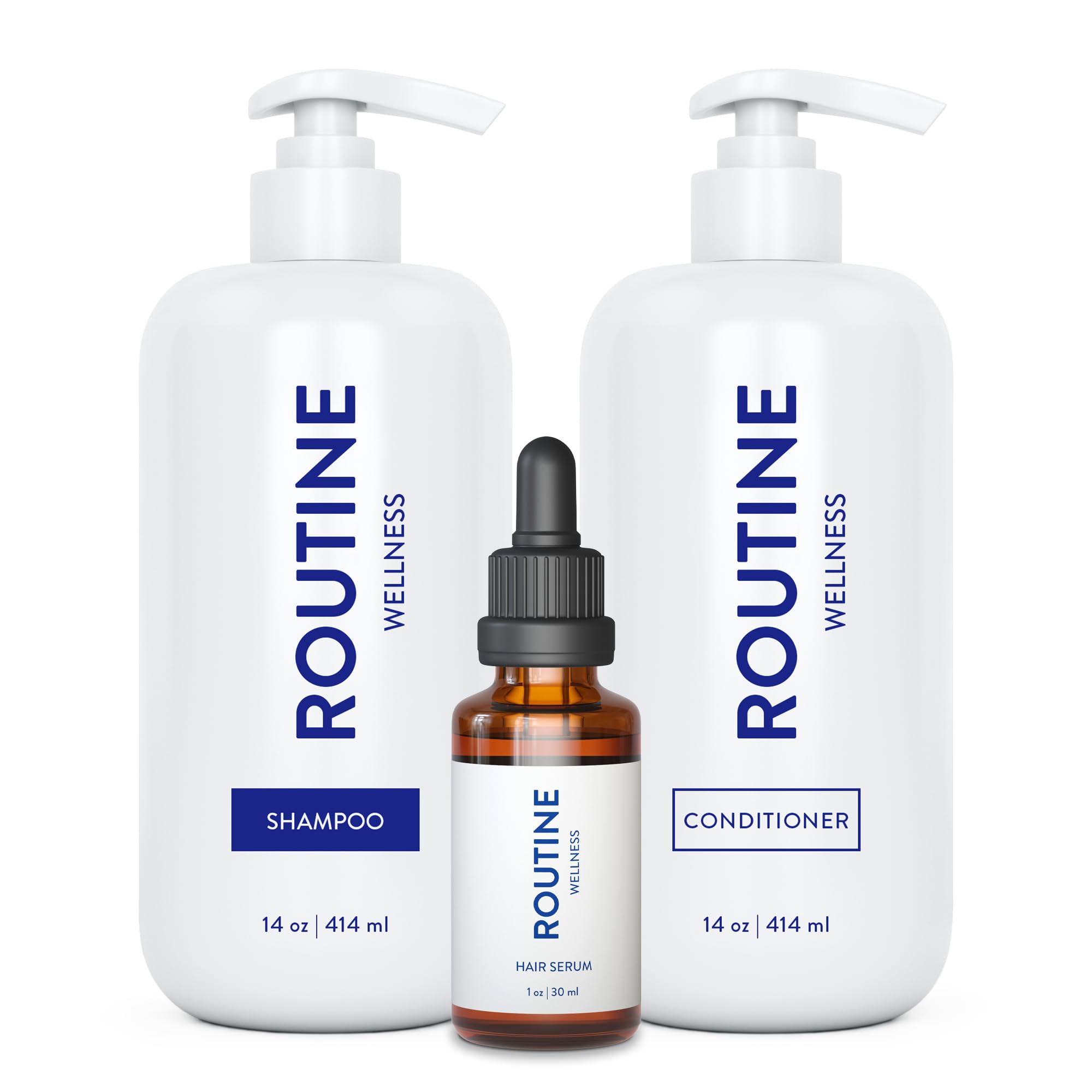 Amazon.com : Routine Wellness Shampoo and Conditioner Set and Hair ...