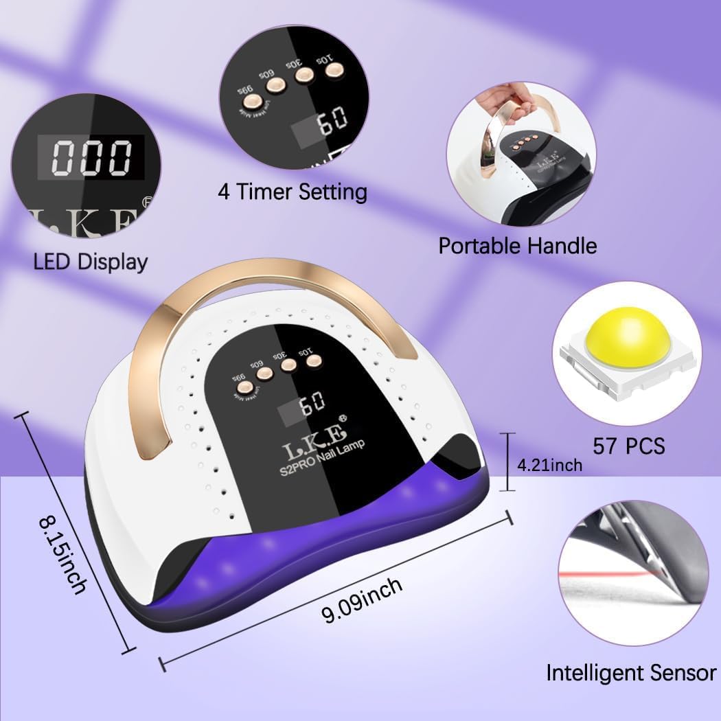 LKE SUN S2PRO 268W UV LED Nail Lamp Instruction Manual