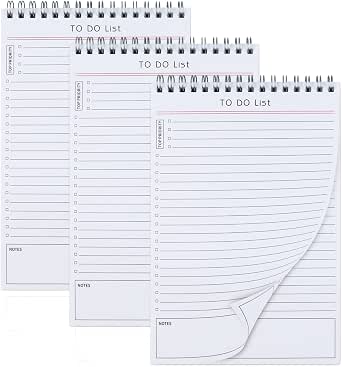 Amazon.co.jp: NERVUP Wrist Notepad Set of 60 Spiral Bound Daily Planner ...