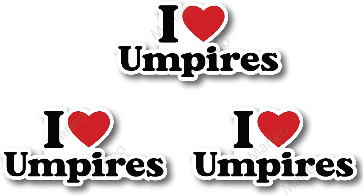 Amazon.com: Marleo i Love Umpires Sticker for Catchers Helmet Softball ...