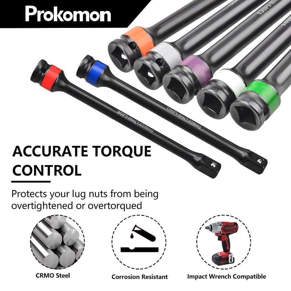 Snapklik.com : Prokomon 10 Pcs 1/2 Inch Impact Torque Limiting ...