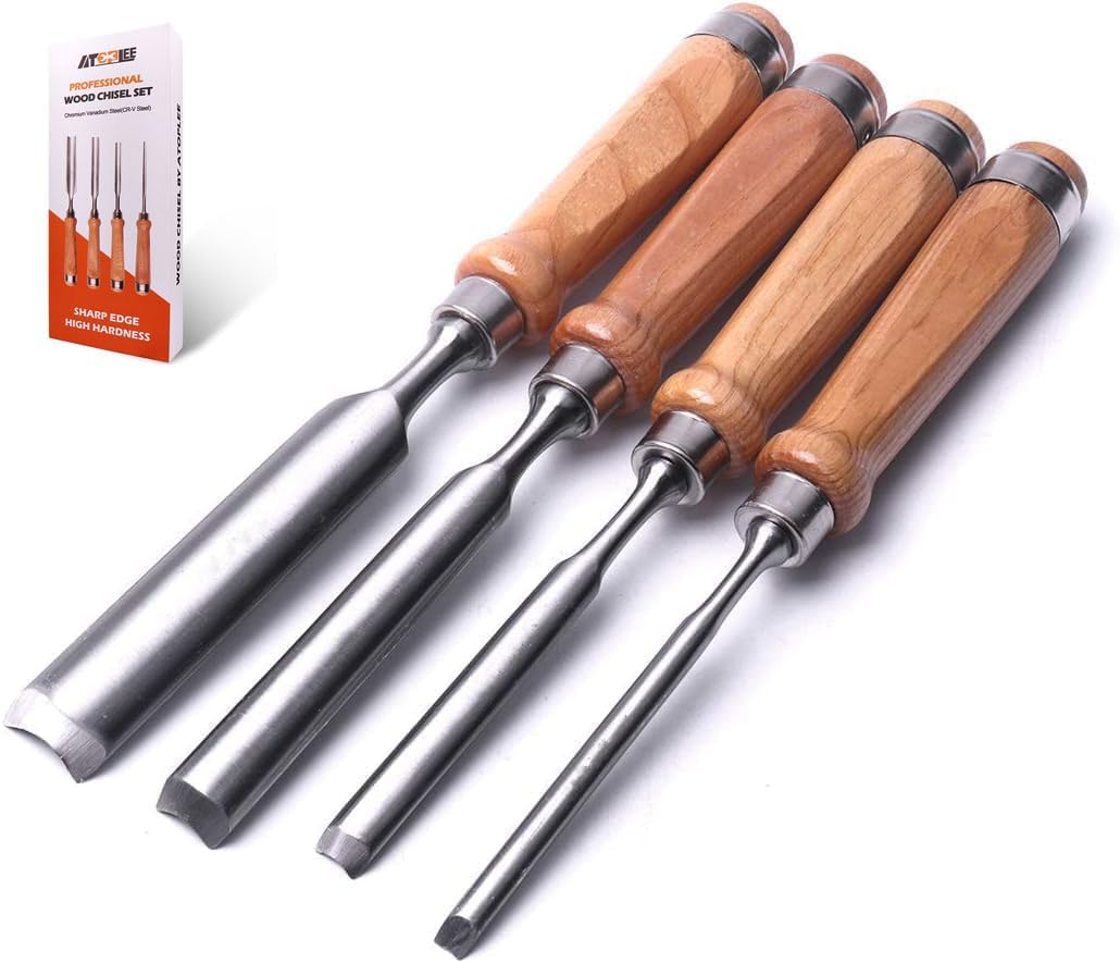 BeaverCraft Wood Carving Chisel Set SC01 - Gouge Wood Carving Tools Kit ...