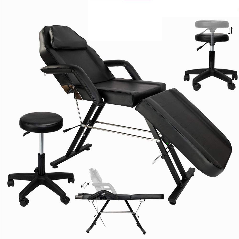 Amazon.com: Adjustable Beauty Salon SPA Massage Bed,Portable Folding ...