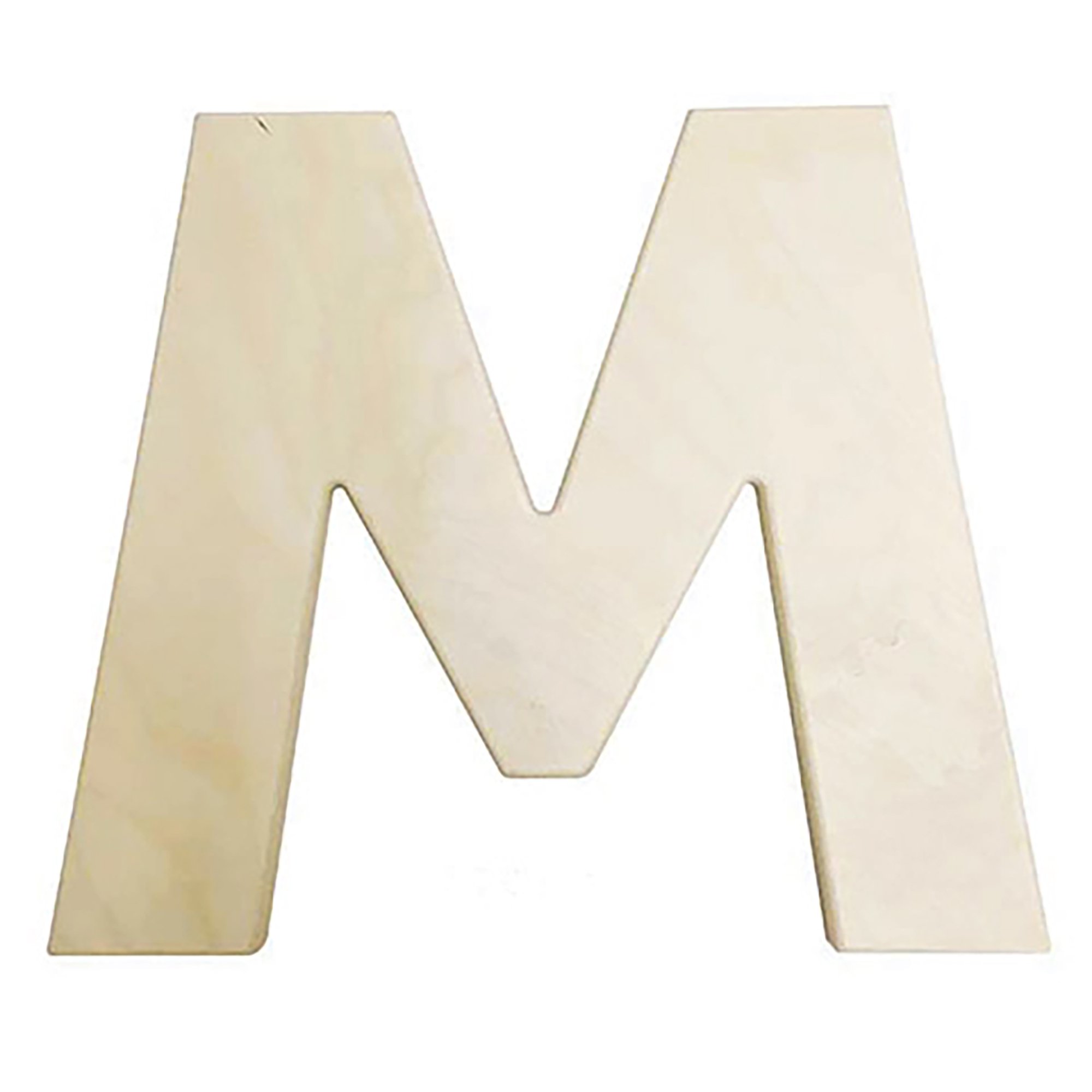 Amazon.com: Darice U0993-M Bold Solid Wood Letter, Capital M, 12 in : Baby