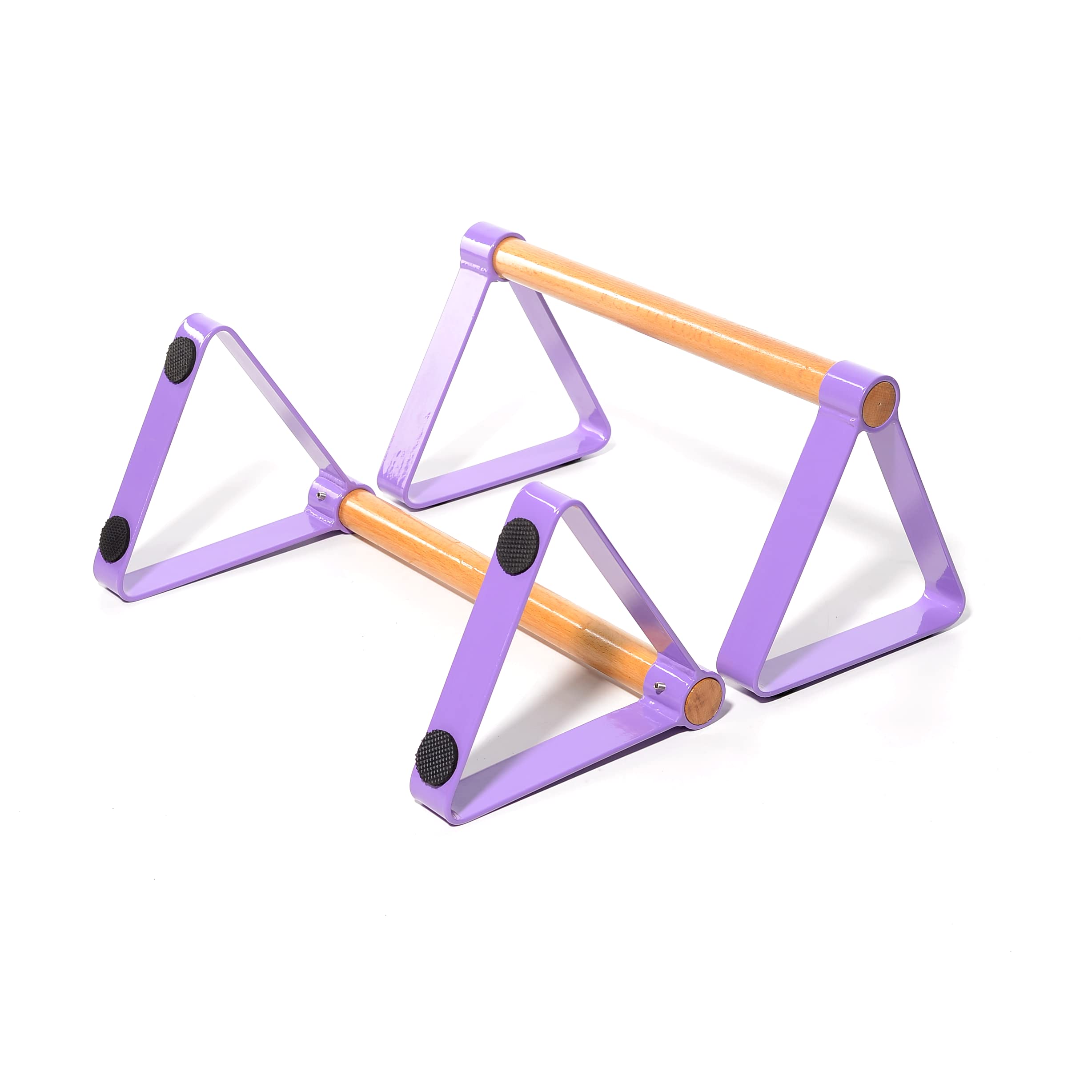 Wooden Portable Parallettes Bars With Ergonomic Handle And Heavy Duty ...