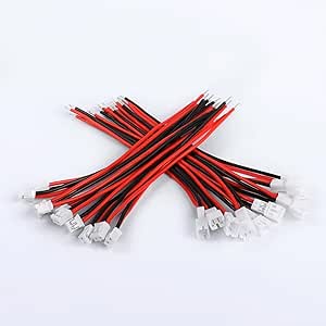Amazon.com: YAODHAOD 10pairs JST PH2.0 Connector, 22AWG 10cm Upgrade Tiny Whoop JST-PH 2 Pin ...