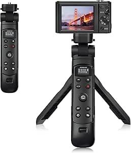 Amazon.com : for Sony Camera Tripod with Rechargeable Shutter Release,AODELAN Shooting Grip ...