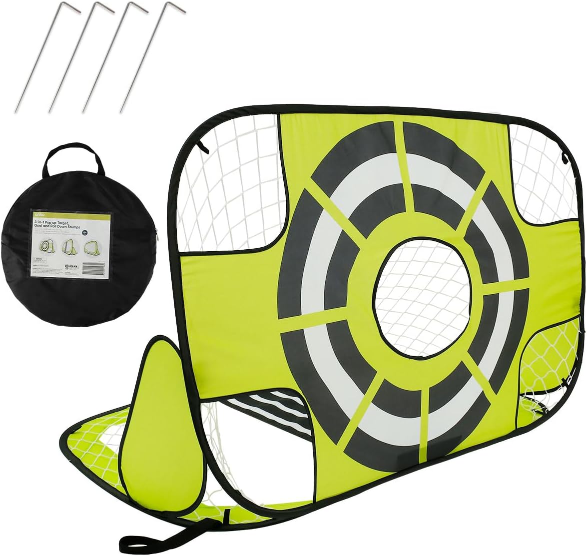 Pop Up Football Goal Portable Foldable Football Goal Net with Storing ...