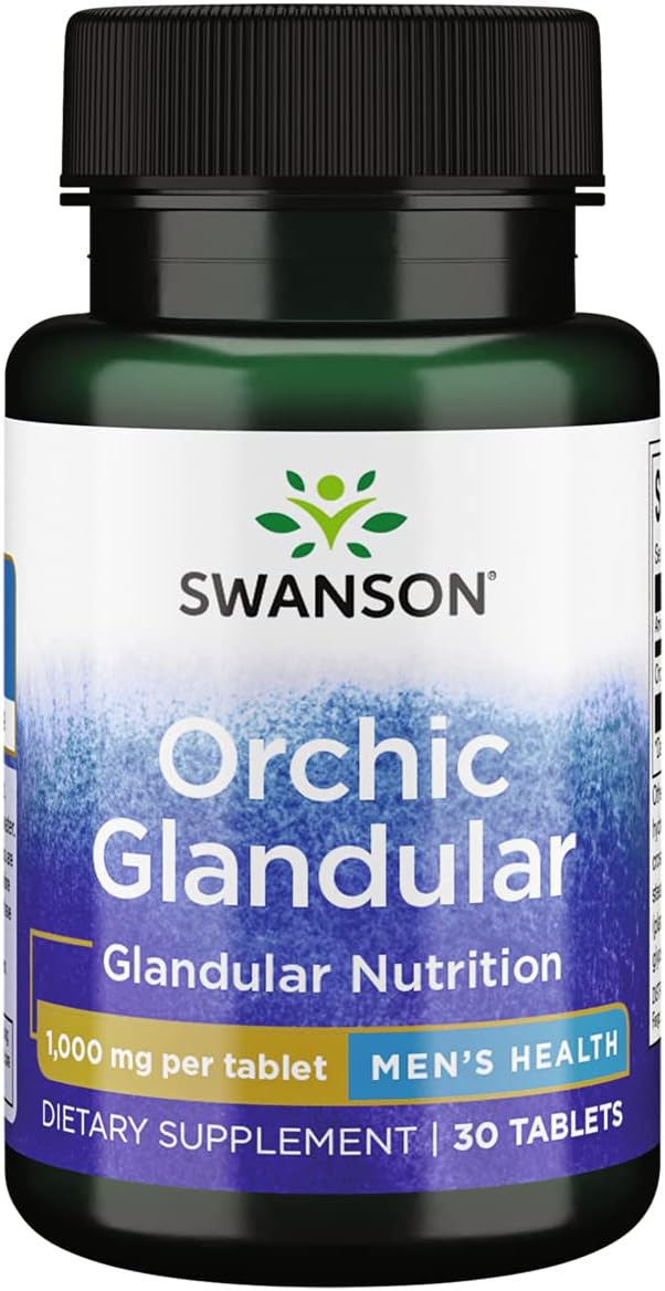 Amazon.com: Swanson Raw Orchic Glandular 1 gram 30 Tabs : Health ...