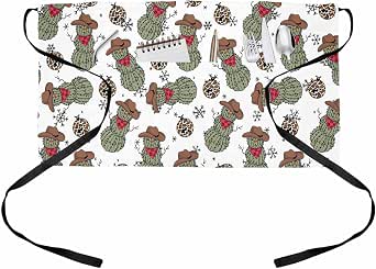 Amazon.com: PIEPLE Christmas Server Apron Waitress Aprons with 3 ...