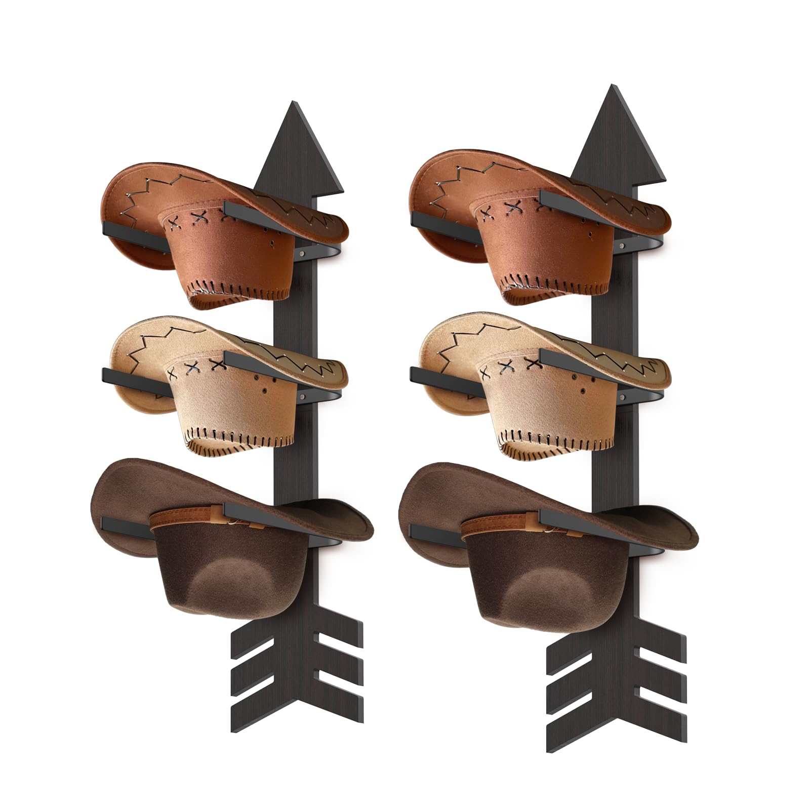 Amazon.com: Koalafast Cowboy Hat Rack, 6 Pieces Wall Mount Cowboy Hat ...