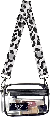 Amazon.com: BLOCE Clear Crossbody Bag Stadium Approved, Clear Purse for ...