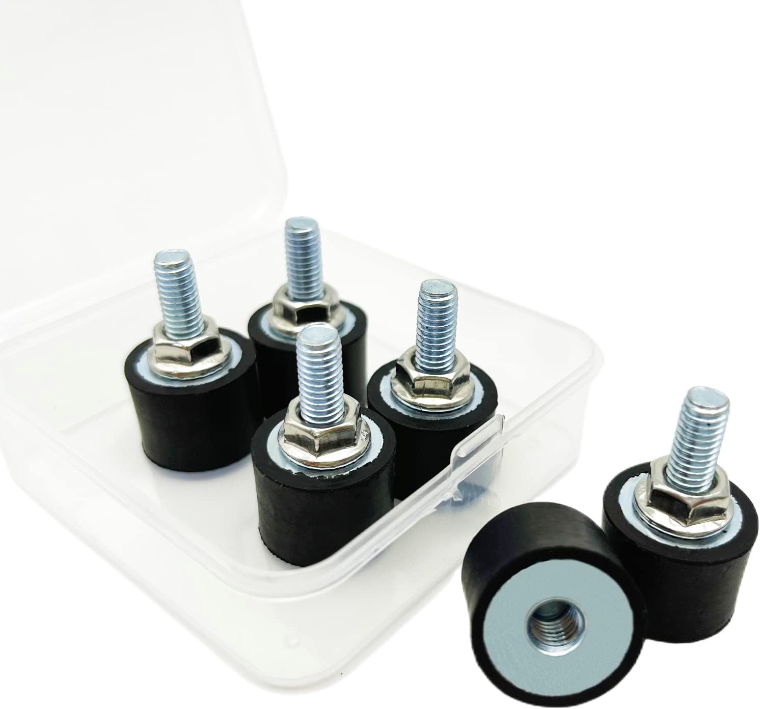 Amazon.com: M6 Rubber Isolator Mounts Shock Absorber with LockNuts, Anti Vibration Silentblock ...