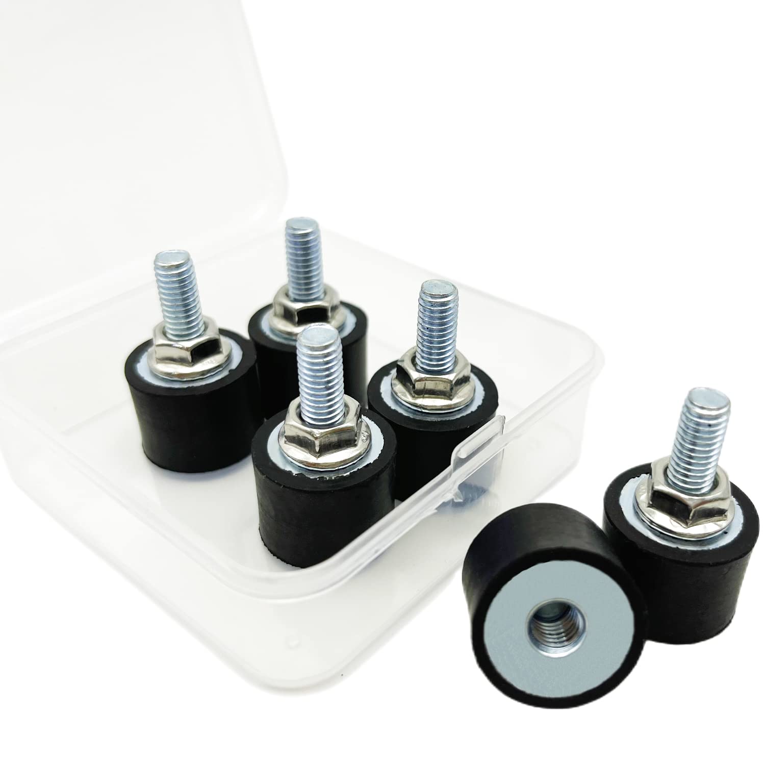 Amazon.com: M6 Rubber Isolator Mounts Shock Absorber with LockNuts ...