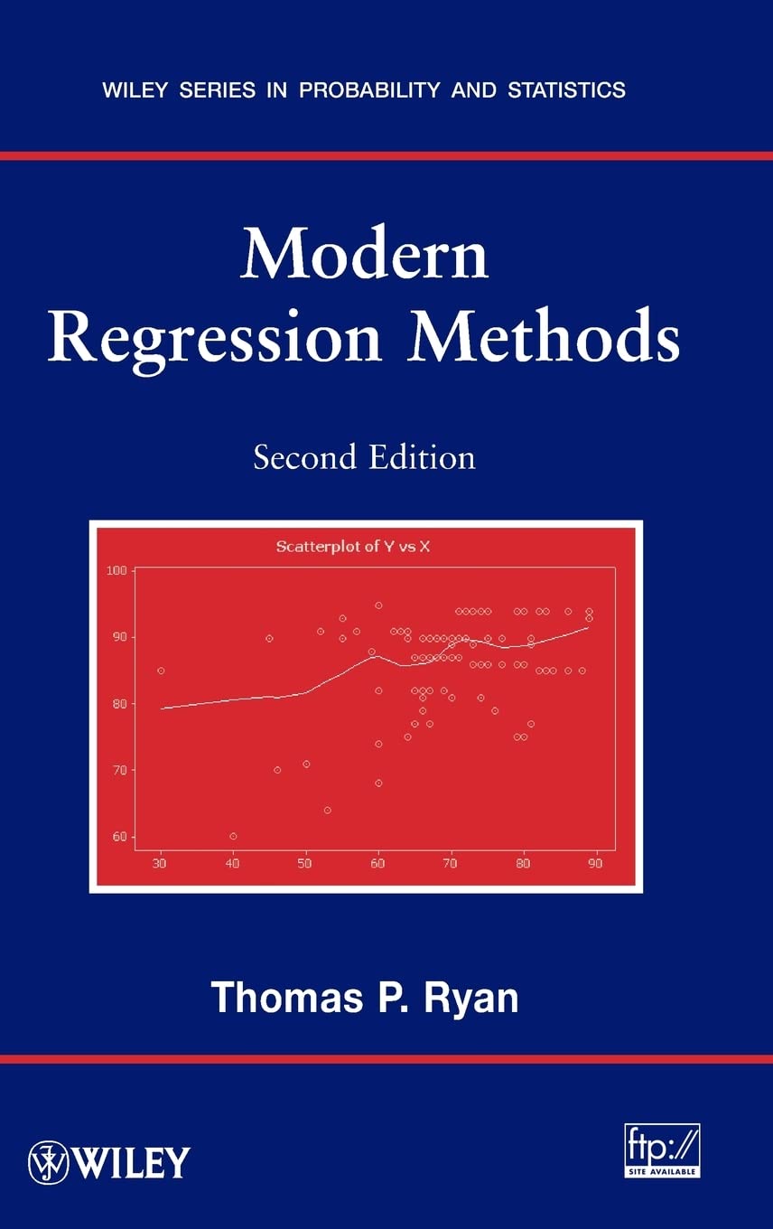 Amazon.com: Modern Regression Methods: 9780470081860: Ryan, Thomas P ...