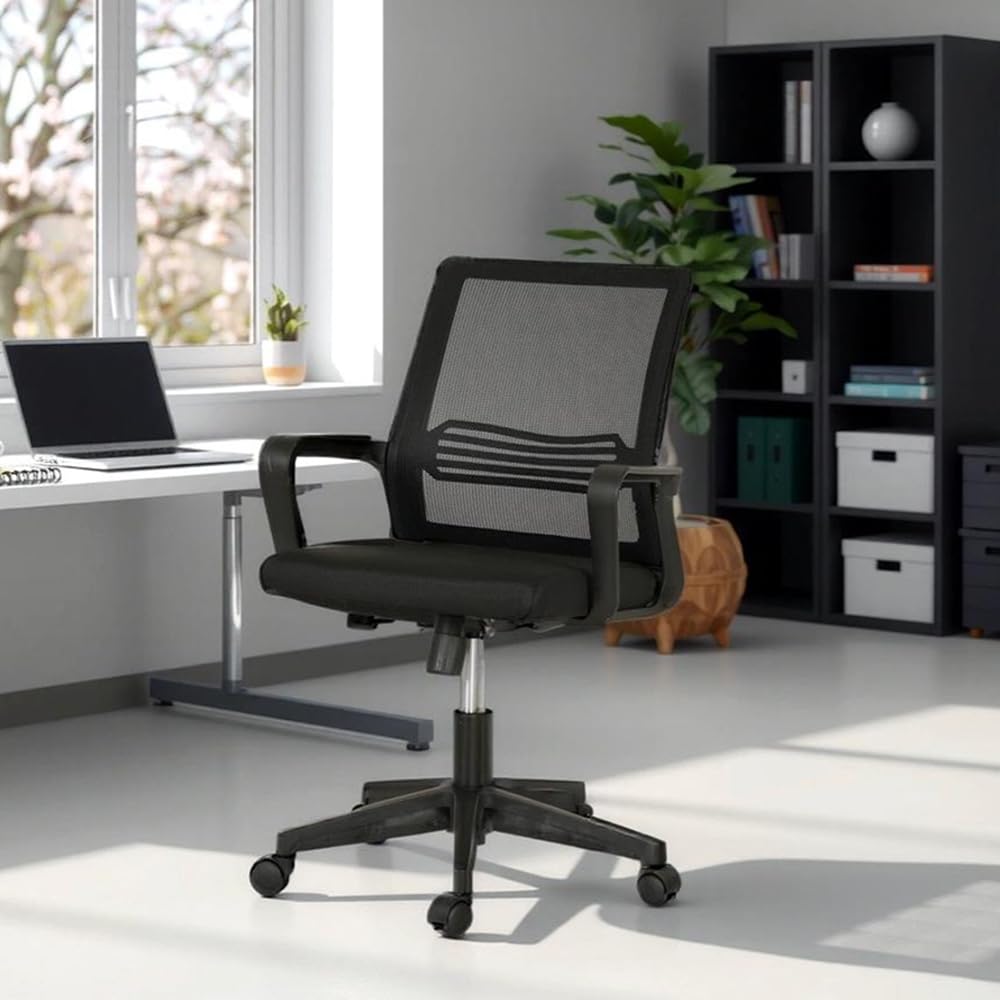 Royaloak Jack Study Chair Nylon Mesh | Powder-Coated Metal Frame ...